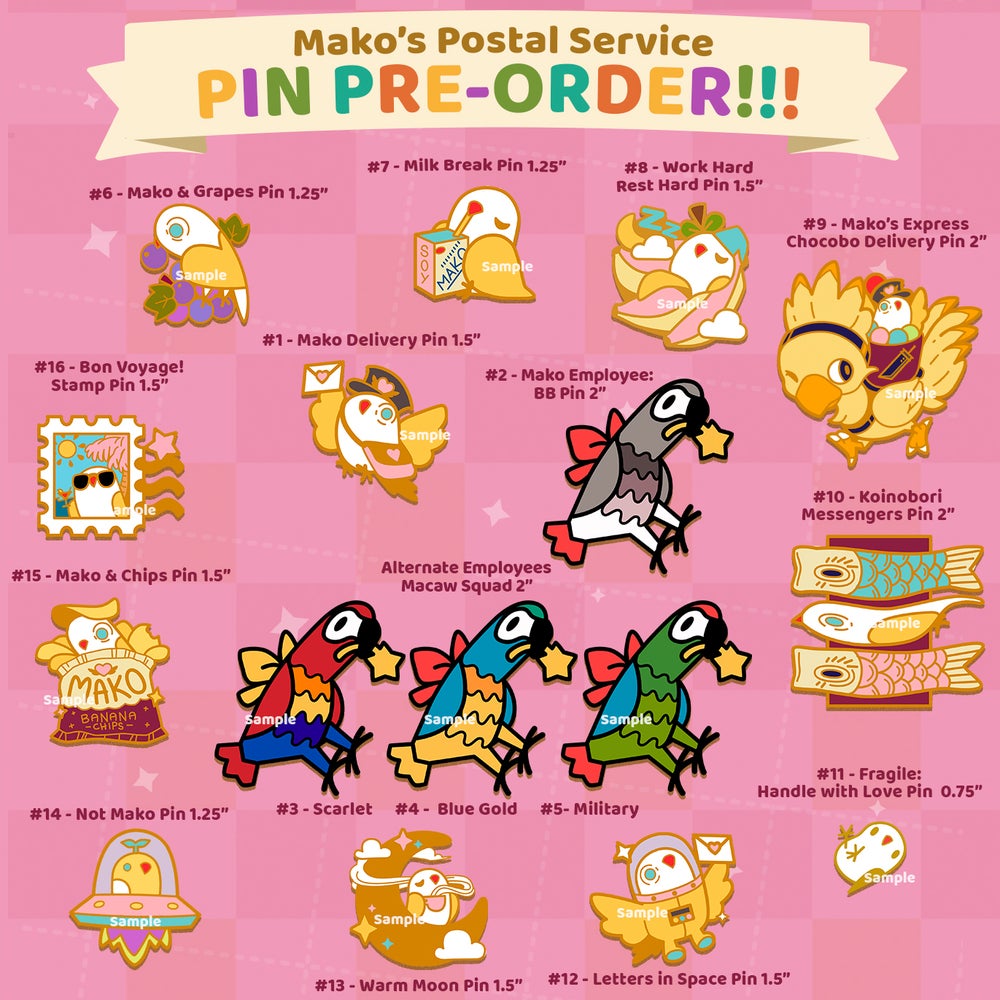 Mako's Delivery Service Pins – makohouse